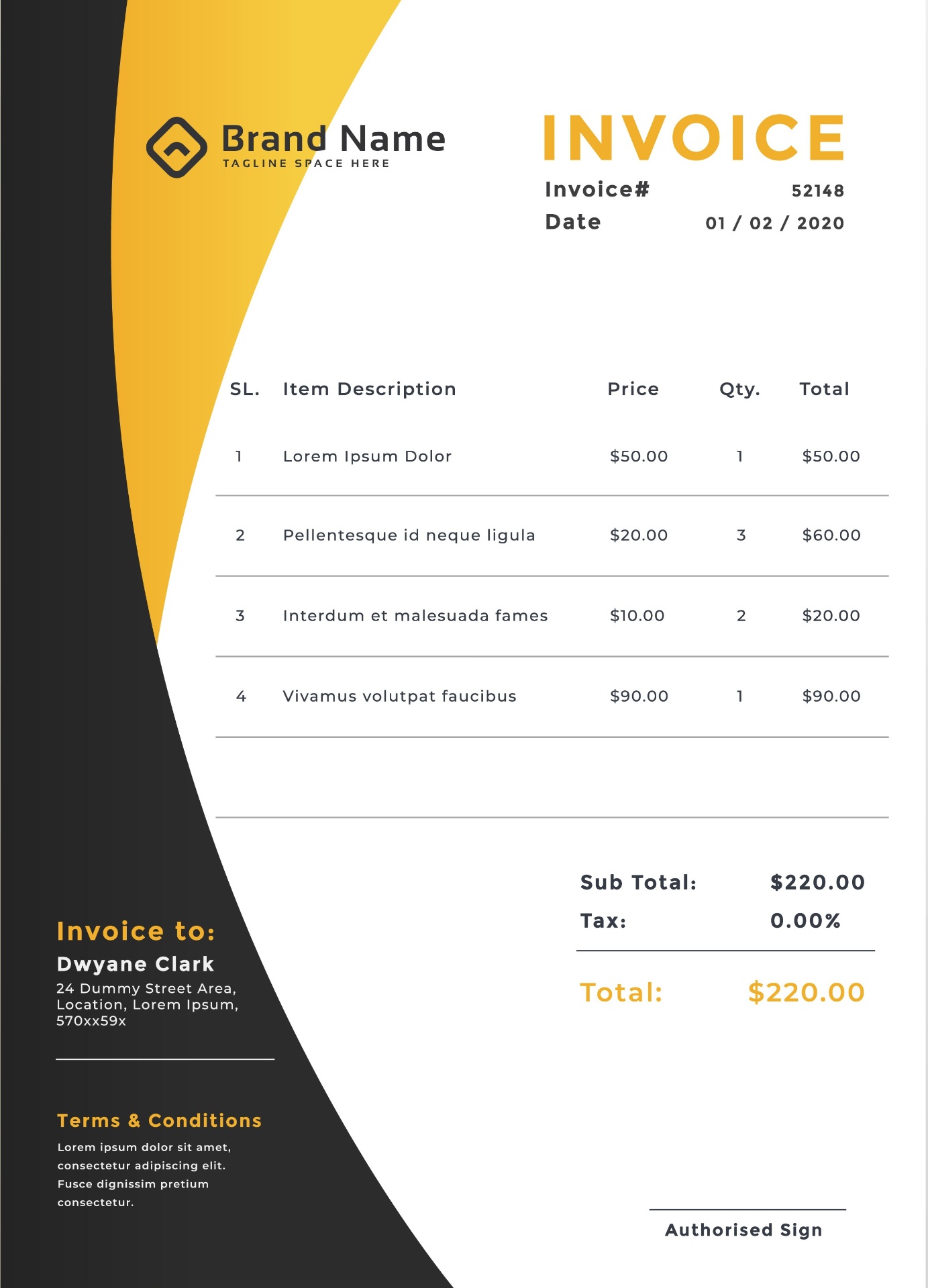 Free Taxi Receipt & Invoice Generator Online | Yello Taxi